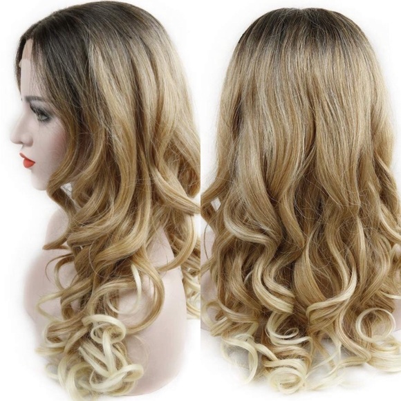 Accessories | Tami 26 3 Tone Curly Ombr Lacefront Wig Nwt | Poshmark